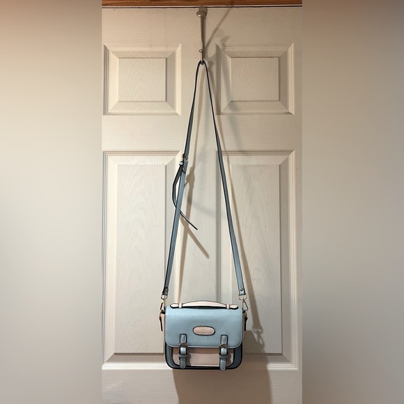 Lalo Novo | Bags | Lalo Novo Blue And White Crossbody Purse | Poshmark